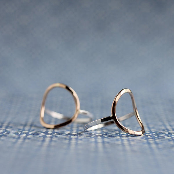 Circle Ring - Handmade Simple Geometric Ring - Rebecca Haas Jewelry