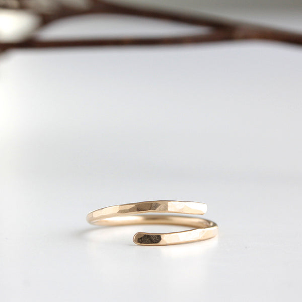 Radial Ring - Handmade Hammered Wire Spiral Design, Great For Stacking ...