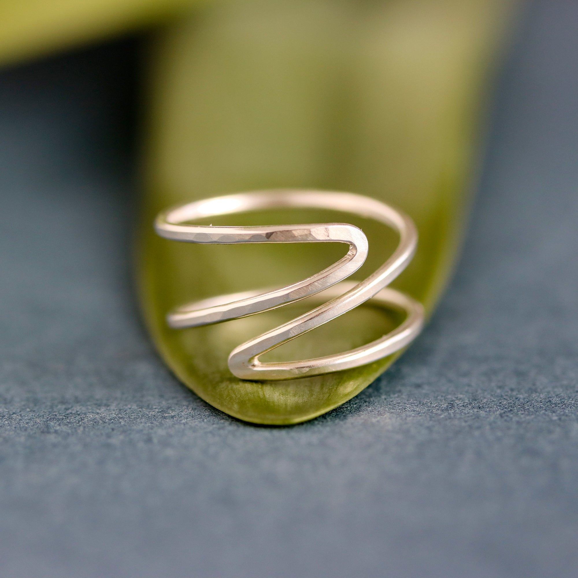 Leaf Wrap Ring - Nature inspired adjustable statement ring - Rebecca ...