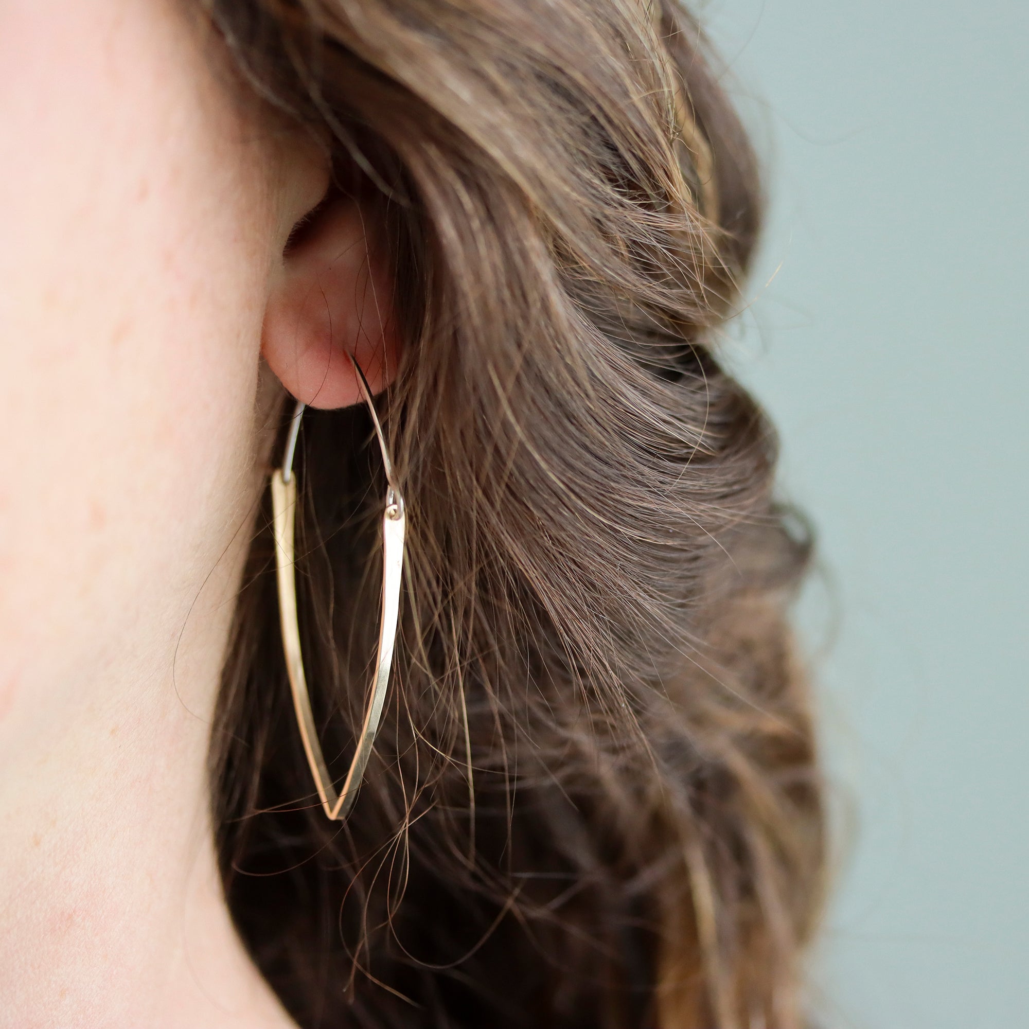 Verity Hoops - Geometric and Sculptural V Shape Earring Design ...