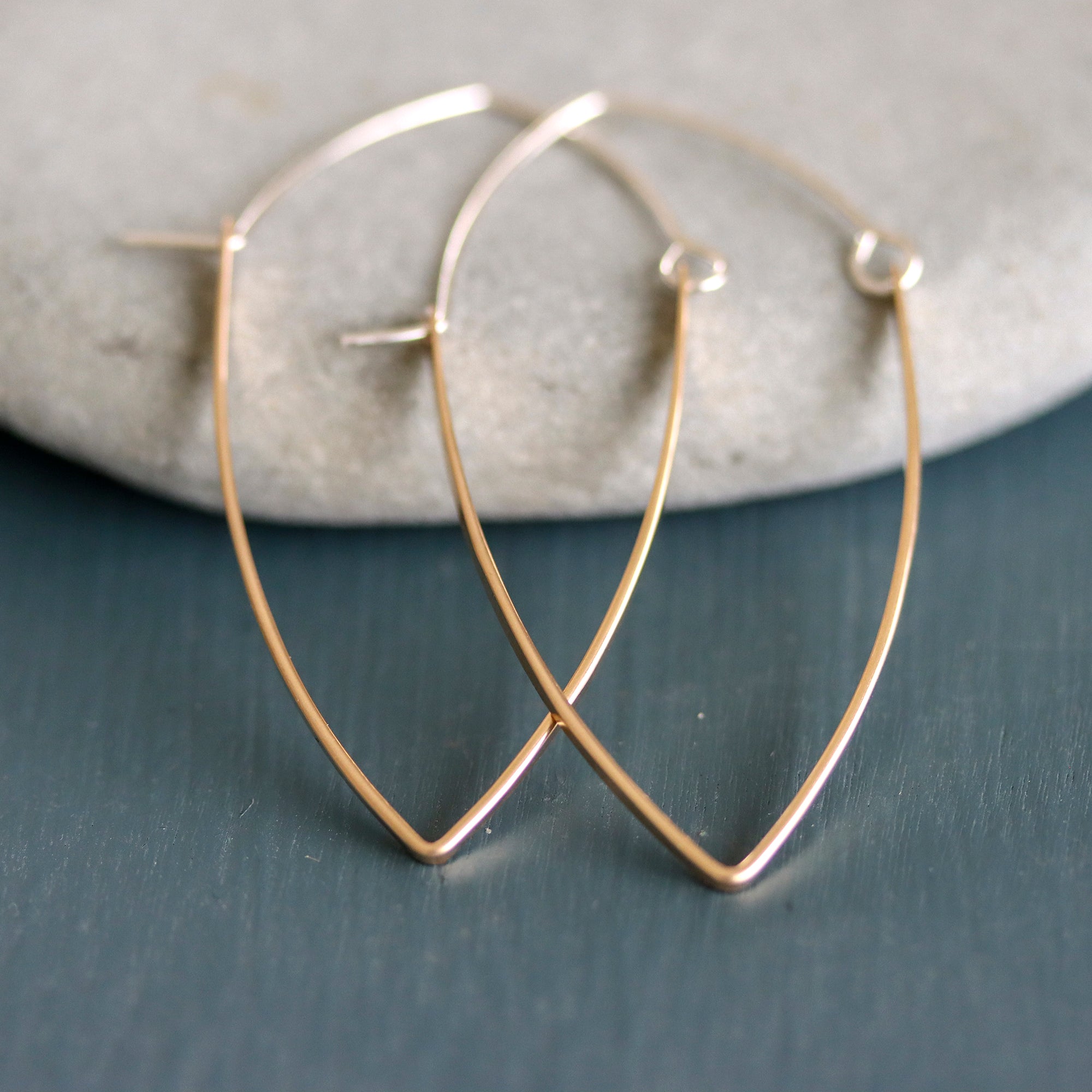 Verity Hoops - Geometric and Sculptural V Shape Earring Design ...