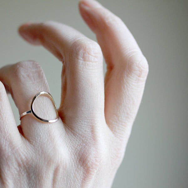 Circle Ring - Handmade Simple Geometric Ring - Rebecca Haas Jewelry
